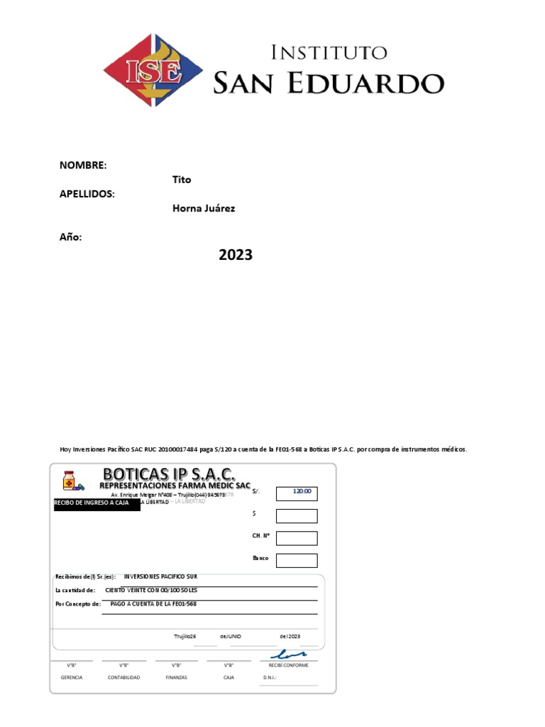 Llenado de Documentos Internos | PDF