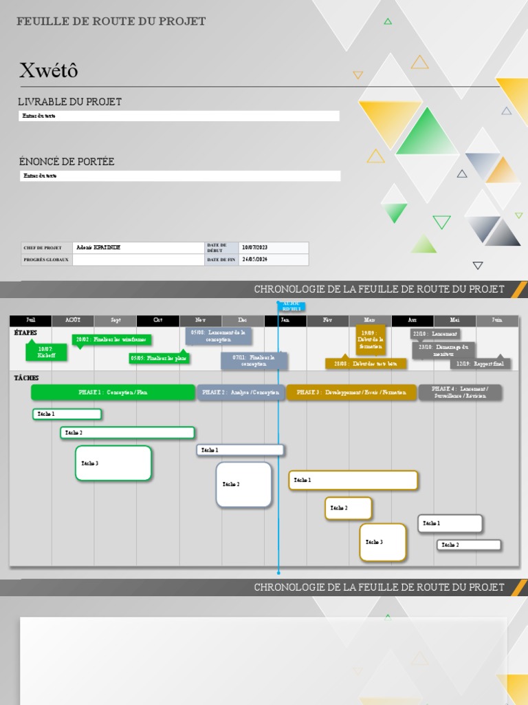 IC Project Roadmap Timeline 17326 - Powerpoint - FR | PDF | Informatique