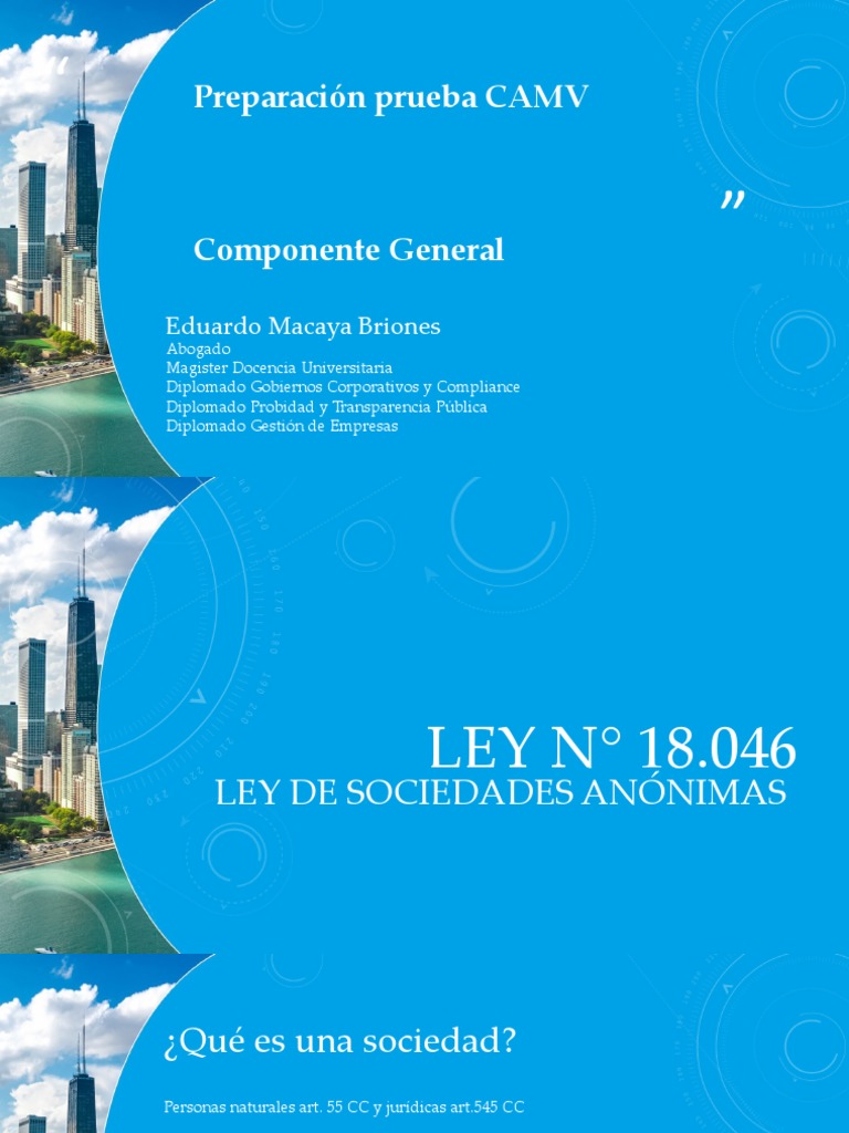 Presentación Ley 18046 y 20712 | PDF
