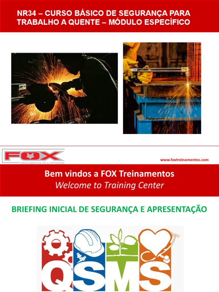 Curso NR34: Segurança em Soldagem | PDF | Combustão | Poluição