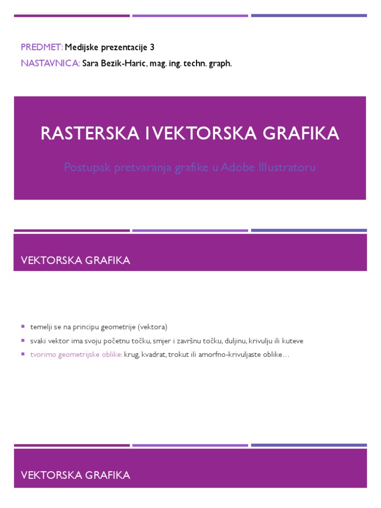2 2 - Rasterska I Vektorska Grafika | PDF