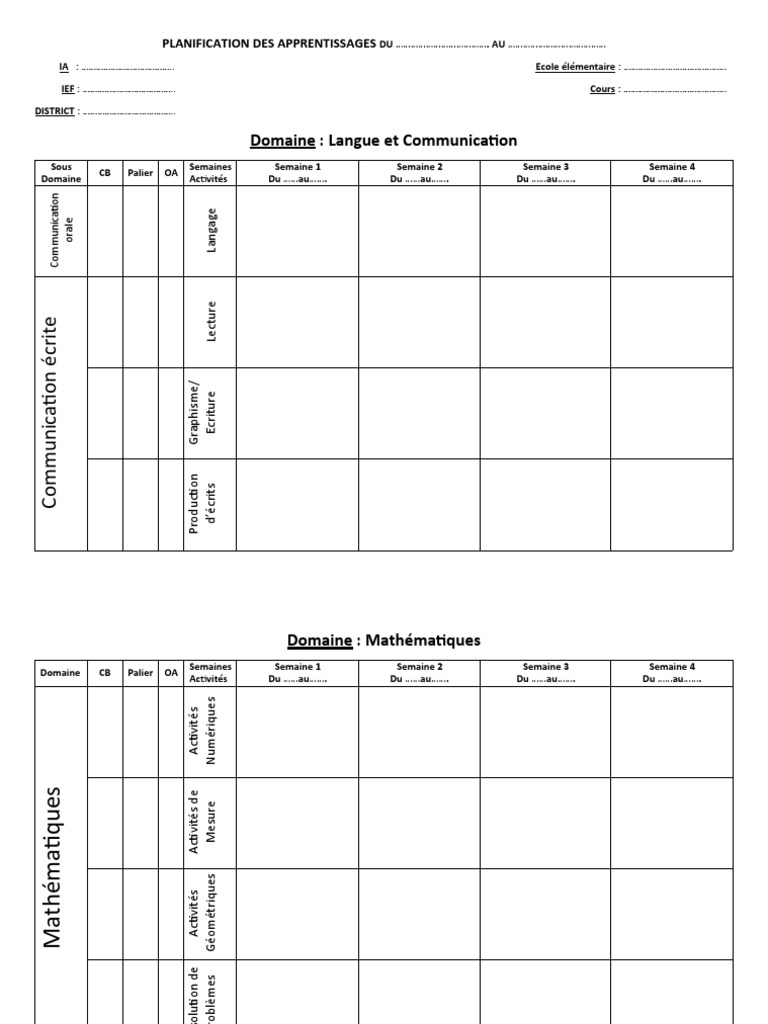 Planification Vierge-1 | PDF