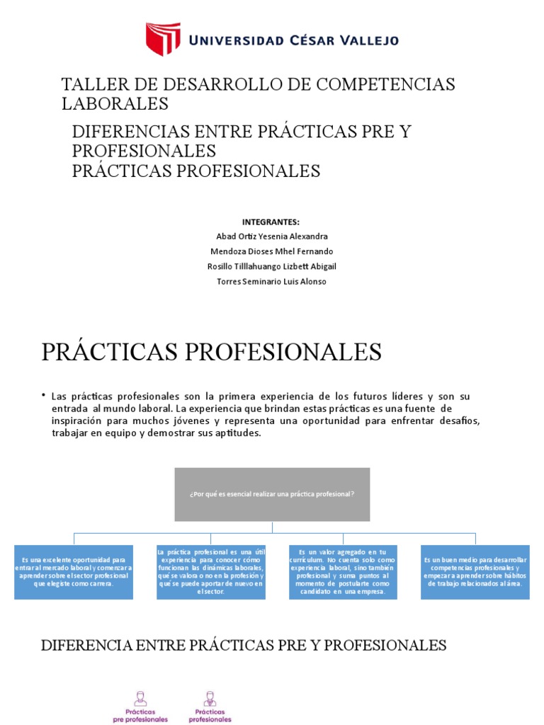 Diferencias Entre Prácticas Pre y Profesionales | PDF