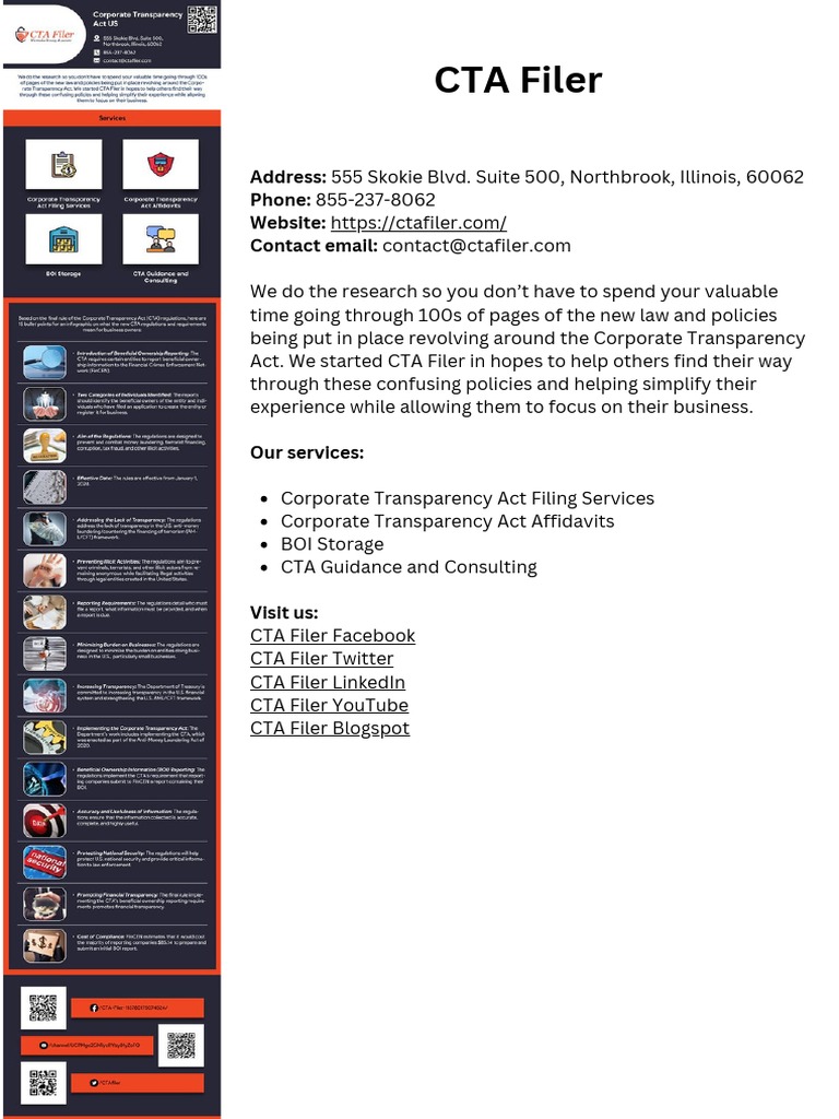 CTA Filer | PDF | Business | Computers