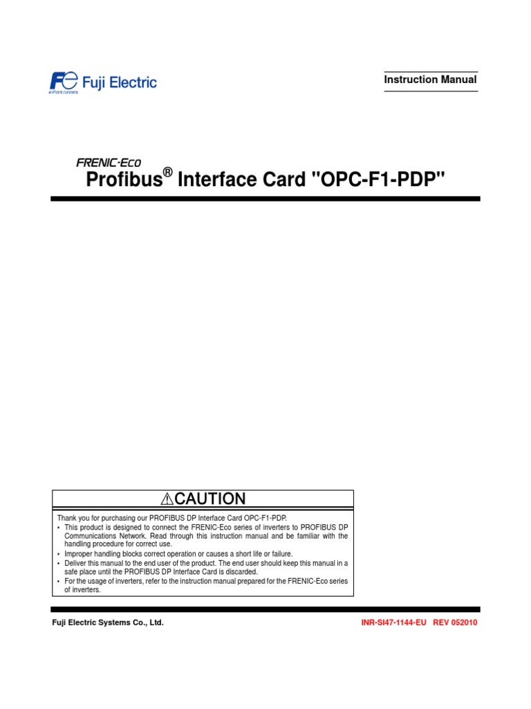 Fuji FRENICeco PDP Manual | PDF | Electrical Connector | Electricity