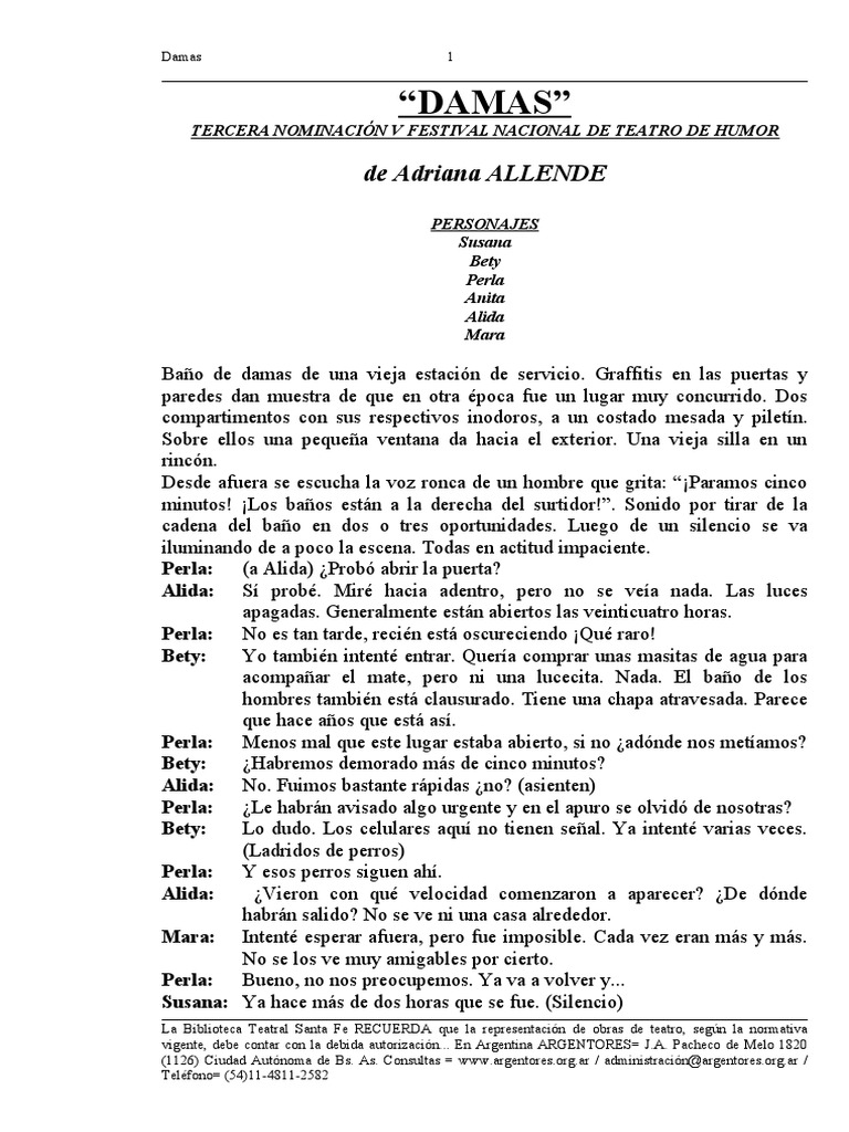 allende, Adriana.- Damas | PDF