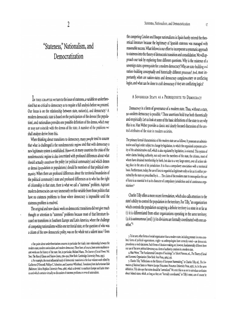 13 - LINZ STEPAN Democracy and Its Arenas | PDF