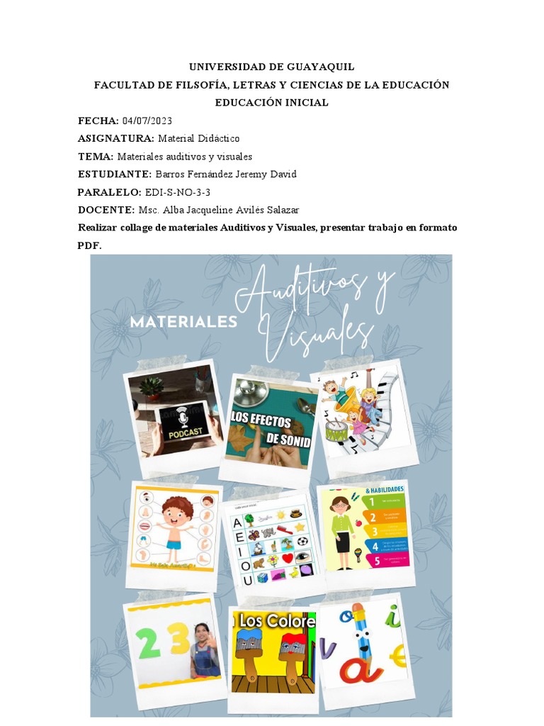 3-2 - Materiales auditivos y visuales | PDF