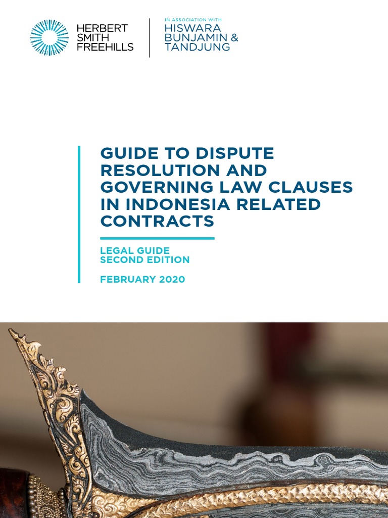 Dispute Resolution and Governing Law Clauses in Indonesia-Related ...
