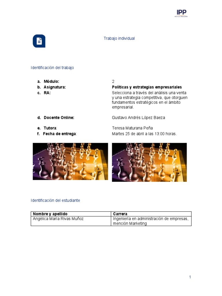 Angélica Rivas Muñoz Ti-M2 Politicasyestrategiasempresariales | PDF ...