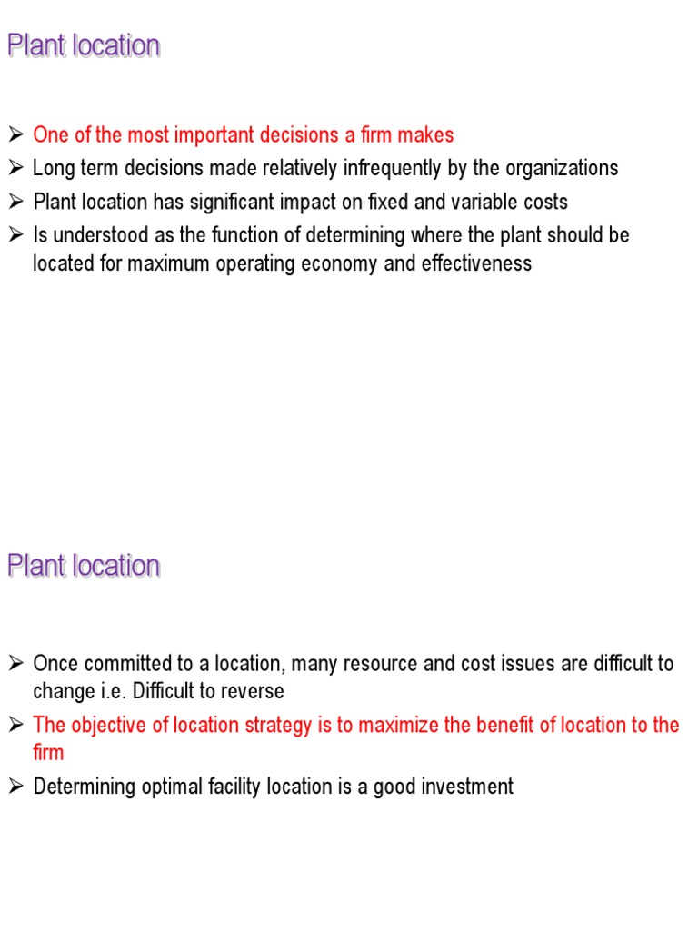 2023 OM Location-Layout | PDF | Metalworking | Business Process