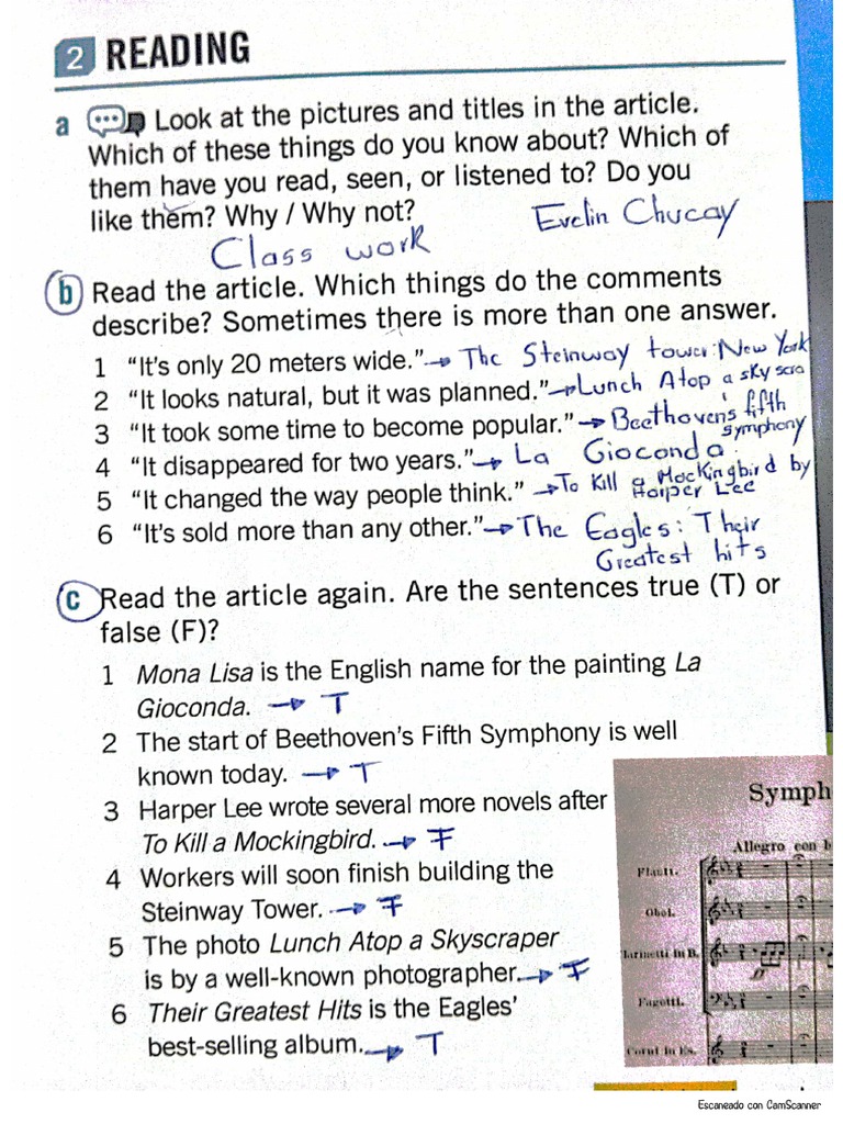 Reading Pag; 81 Exercises B,C | PDF