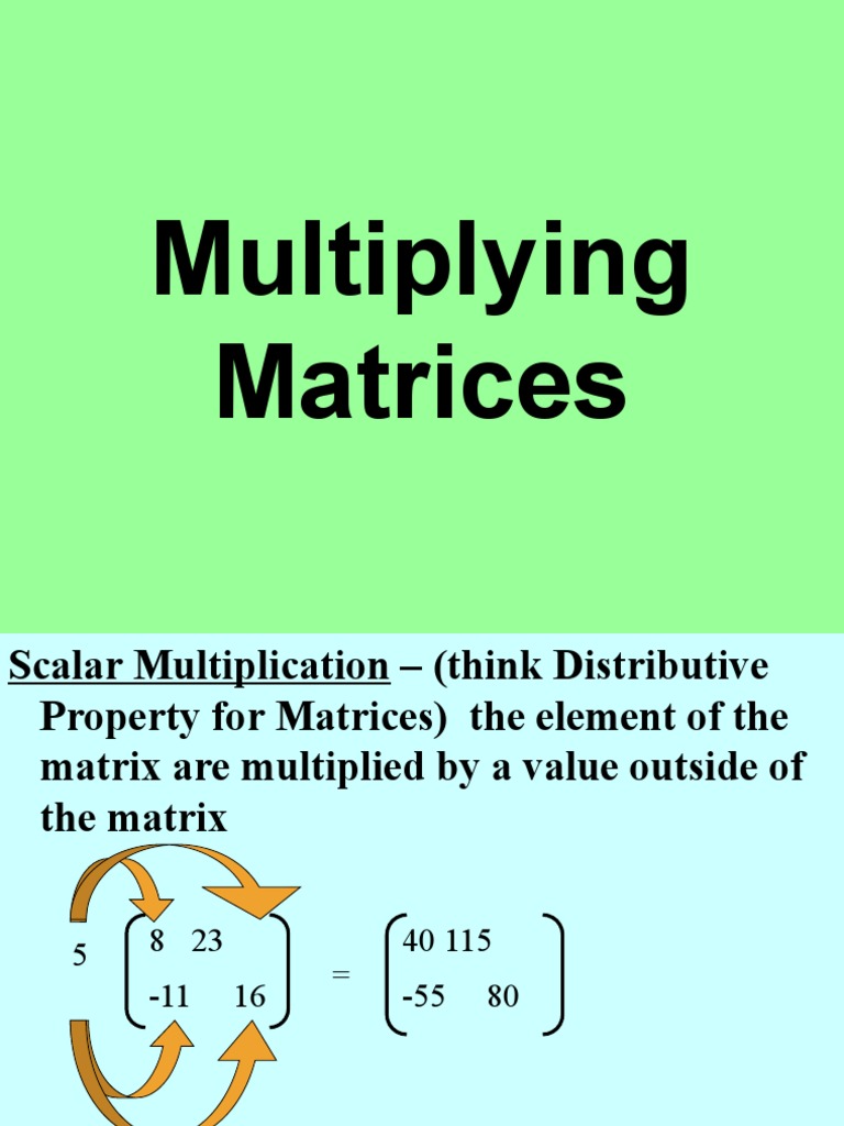 Matrix Multiplication | PDF | Matrix (Mathematics) | Algebra