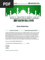 Islamiat MCQs - Ghazwa e Hunain To Ghazwa-e-Tabook (Solved) | PDF ...