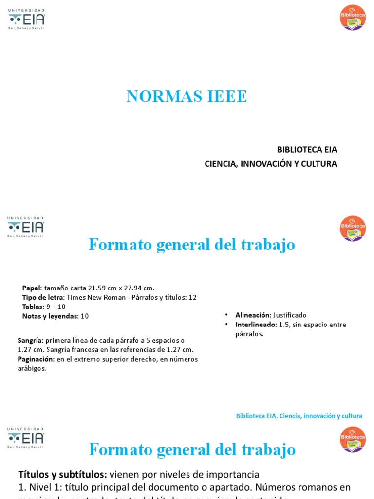 Normas IEEE | PDF | Bibliografía | Escritura