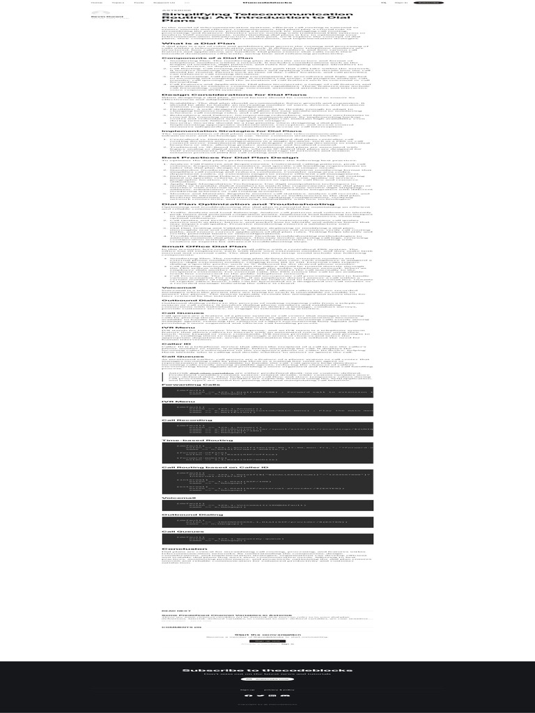 Asterisk Simplifying Telecommunication Routing an Introduction to Dial ...