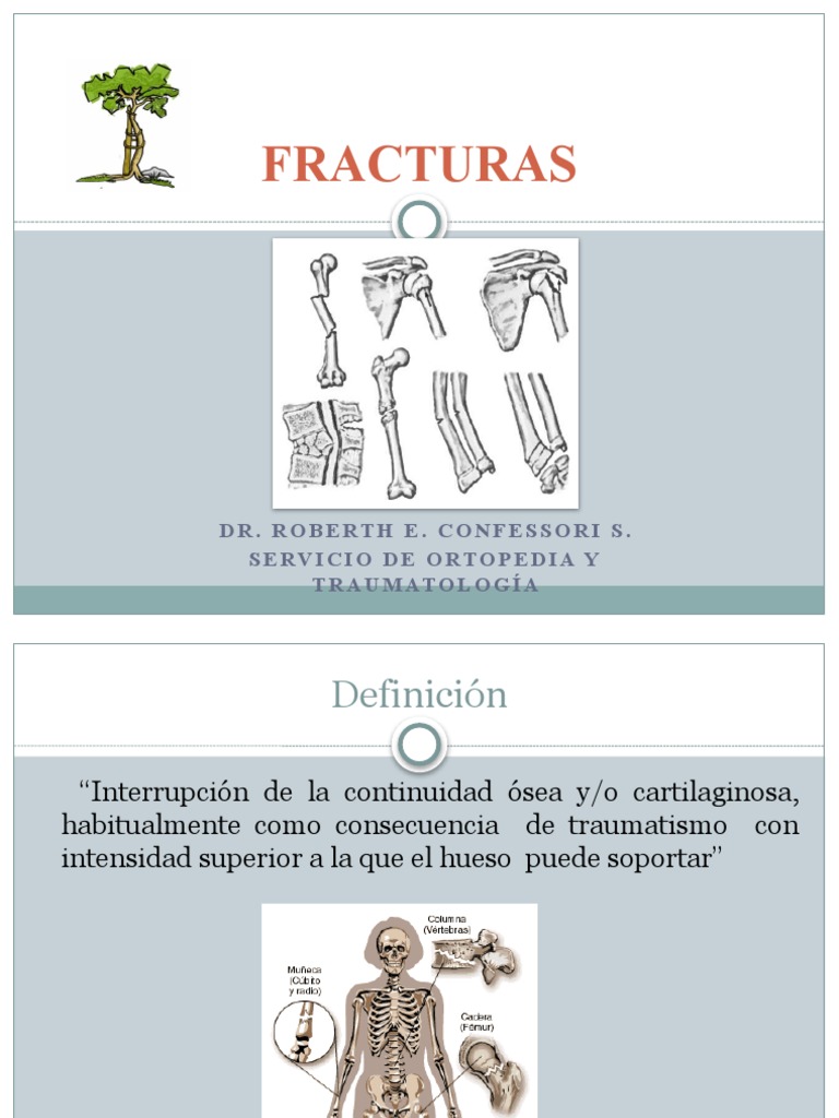 FRACTURAS para Clases | PDF | Hueso | Lesión