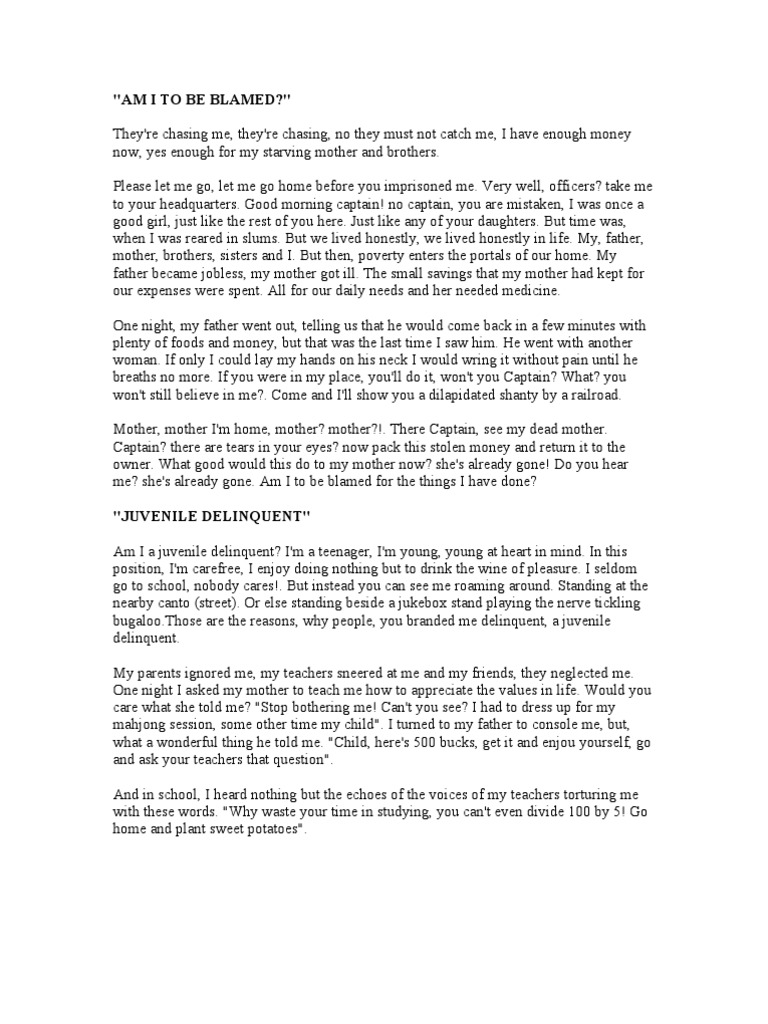 Declamation Pieces | PDF | Homework | Teachers