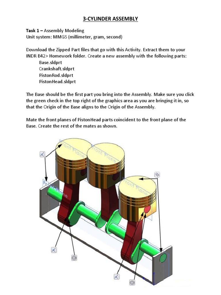 3-Cylinder Assy Part 1 | PDF