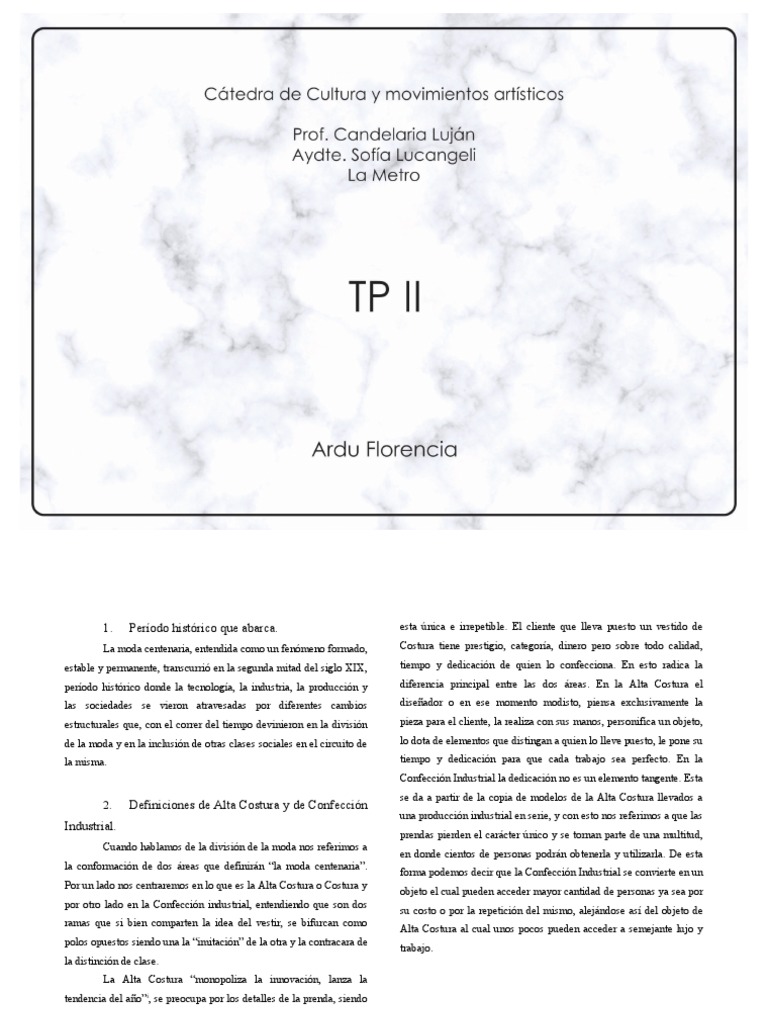 TP II | PDF | Moda | Ropa