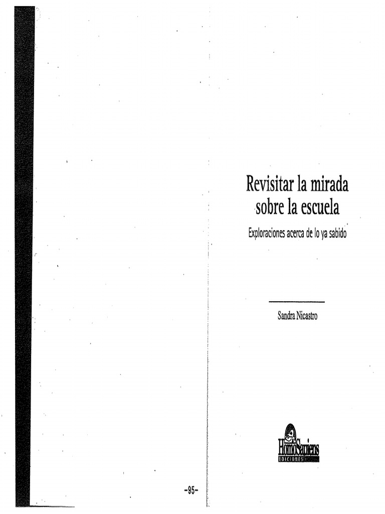 5-Revisitar La Mirada Nicastro | PDF