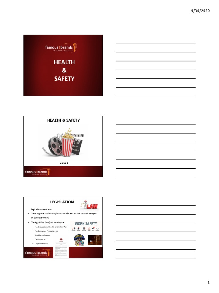 FRM - Safety and Security - Workbook | PDF | Fires | Occupational ...