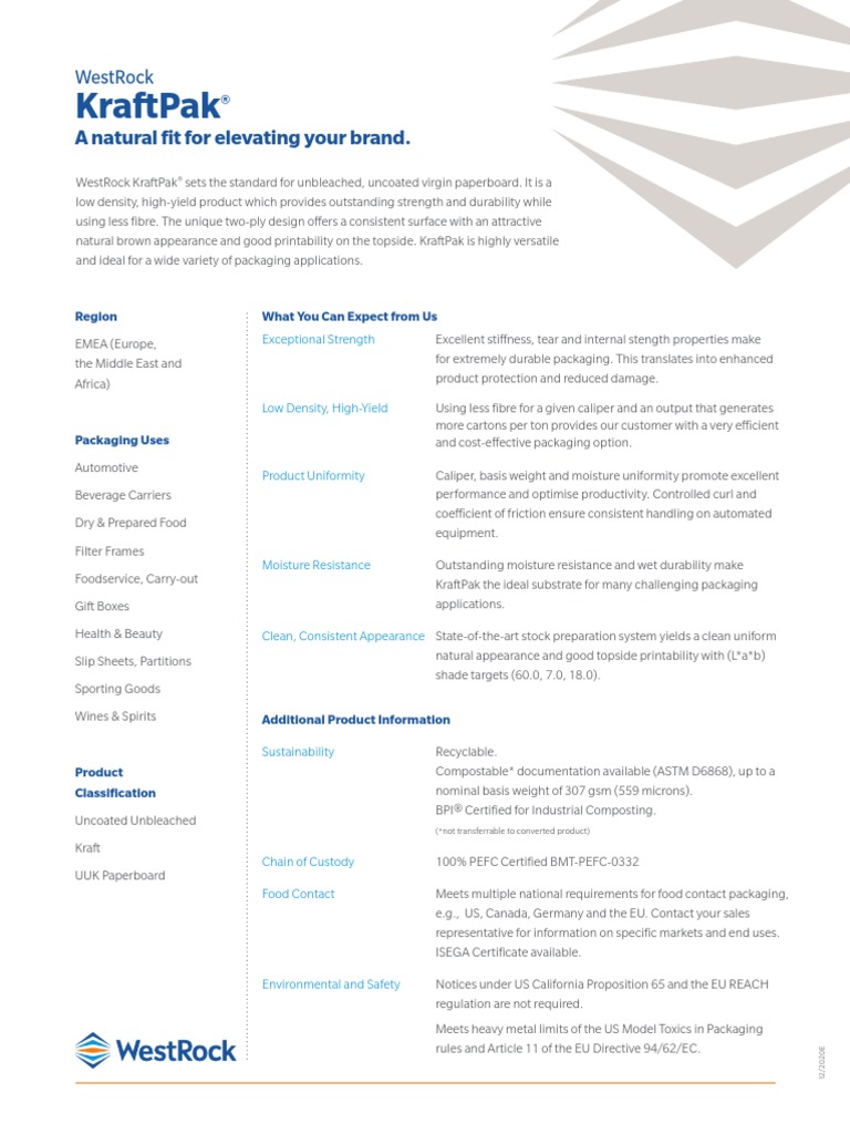 KraftPak Product Guide EMEA E pdf | PDF | Packaging And Labeling ...