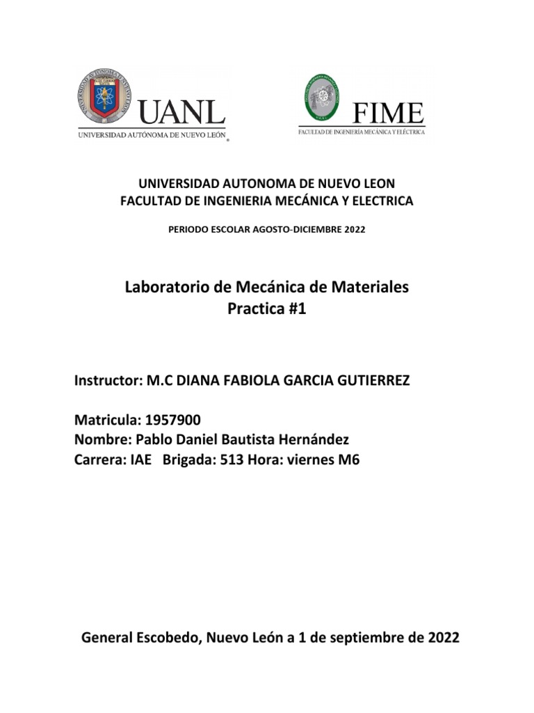 Practica 1 Materiales | PDF
