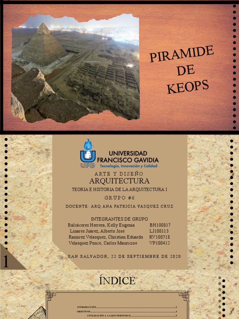 Piramide de Keops - Expo | PDF | Pirámides egipcias | Necrópolis de Guiza