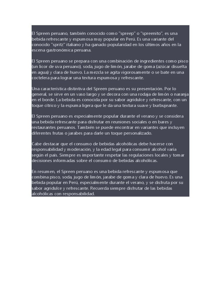 El Spreen Peruano | PDF