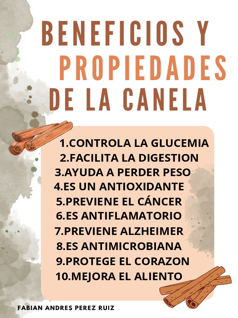 Beneficios y Propiedades de la Canela | PDF