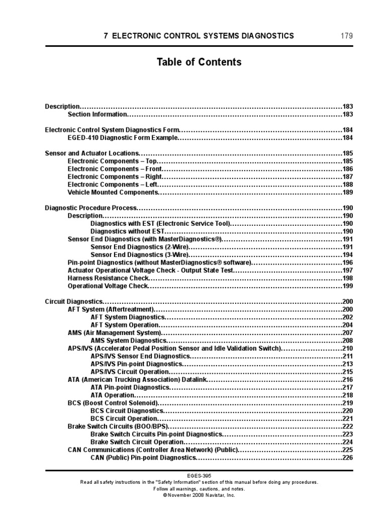 2007 Maxxforce 5 Diagnostic Manual-2 | PDF | Vehicle Technology ...
