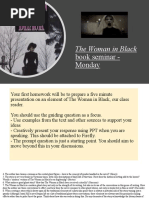 GCSE Analysis: The Woman in Black | PDF