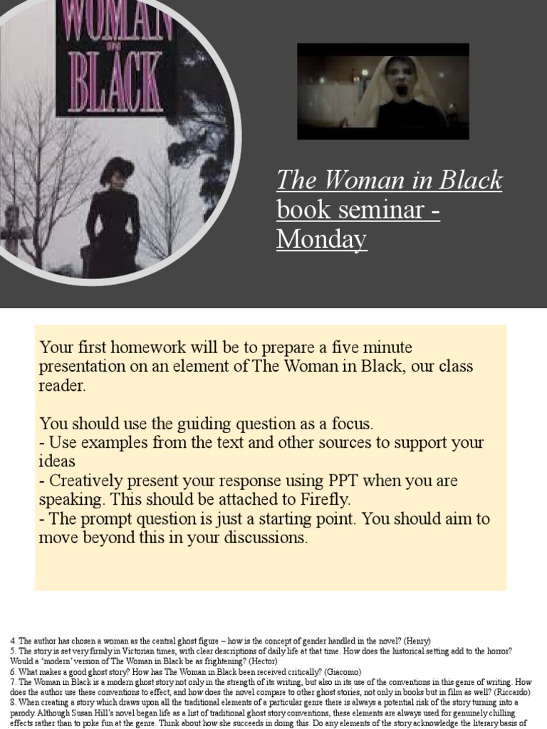Woman in Black Book Seminar | PDF | Young Adult | Classics