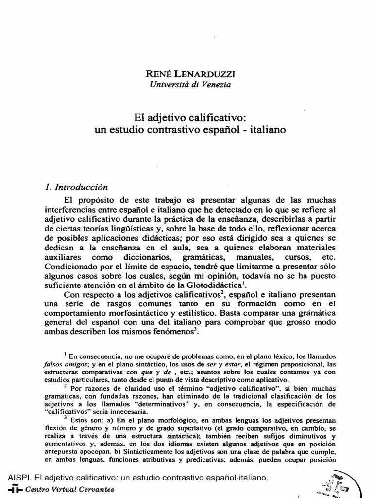 LANARDUZZI, René (2001) - El Adjetivo Calificativo - Un Estudio ...