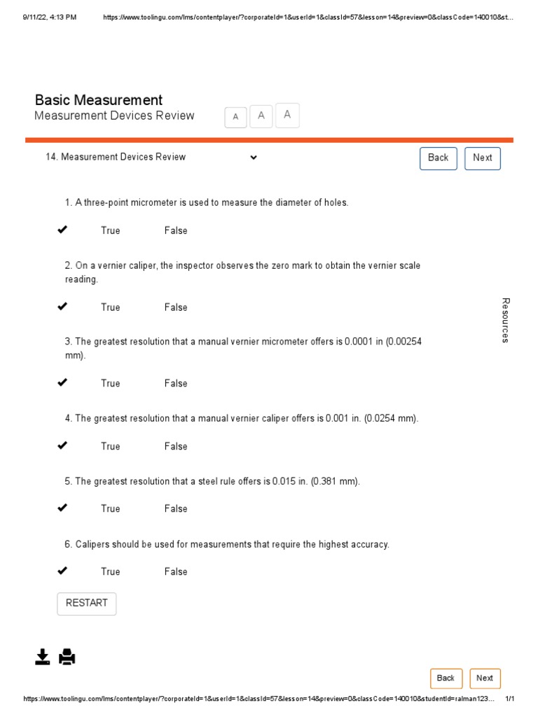 Basic Measurement 14 | PDF