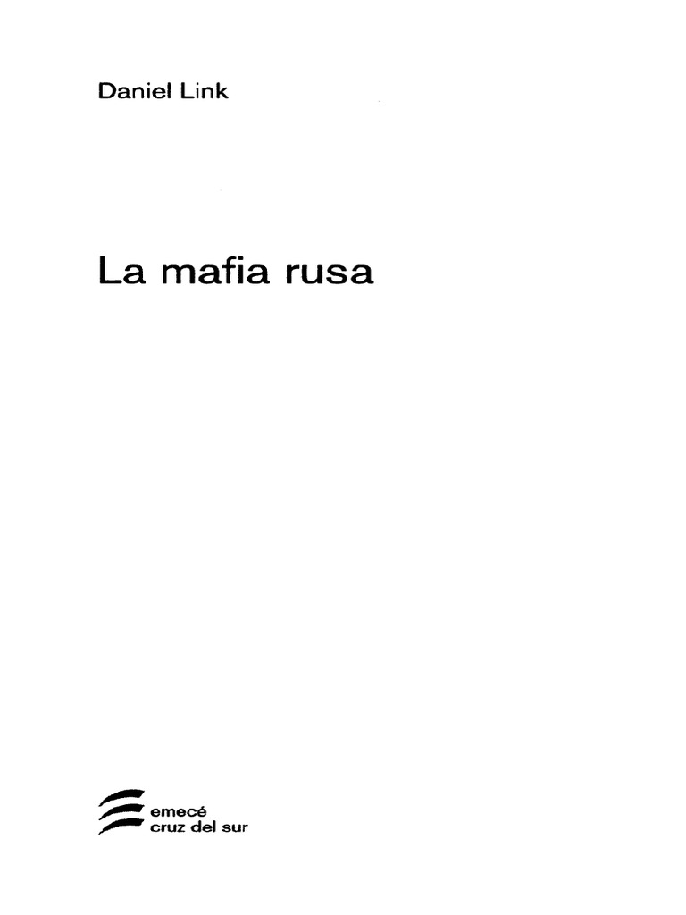 LA MAFIA RUSA-DANIEL LINK | PDF