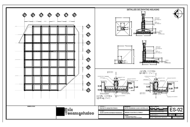 Detalles de Zapatas Corridas y Aisladas | PDF