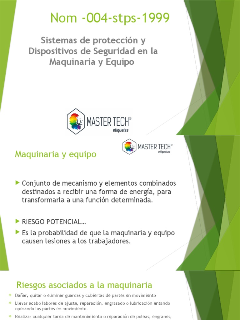 Sistemas de Proteccion y Dispositivos de Seguiridad en Equipos y Maquinaria | PDF