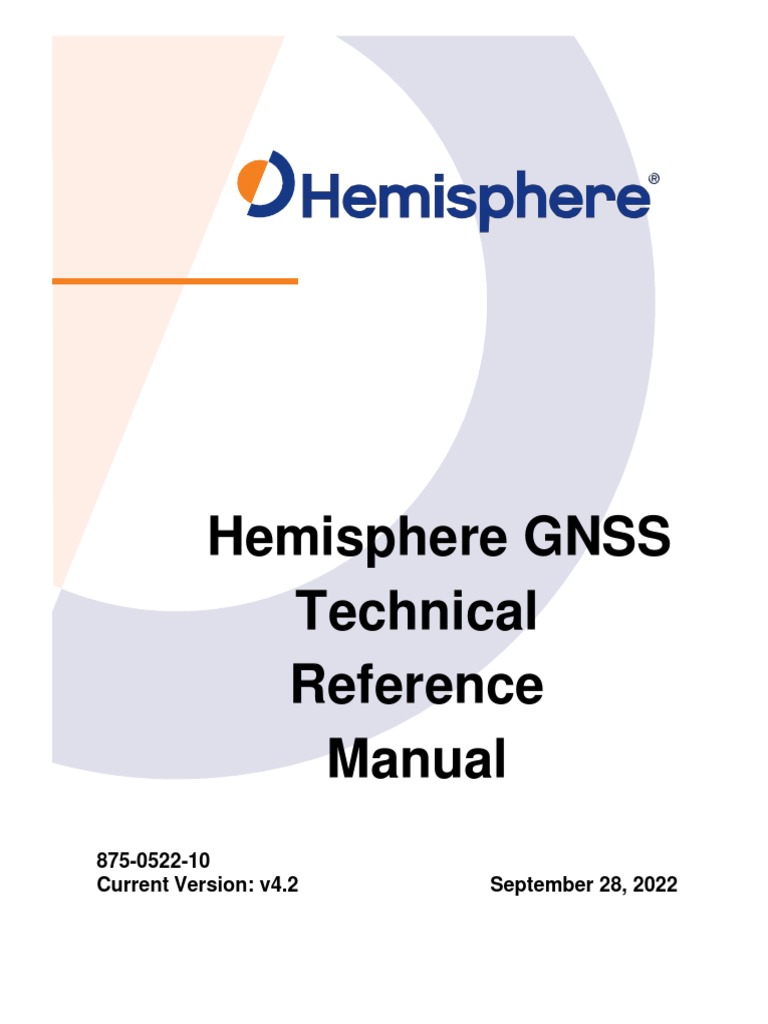 Hemisphere GNSS Technical Manual v4.2 | PDF | Communications Satellite ...