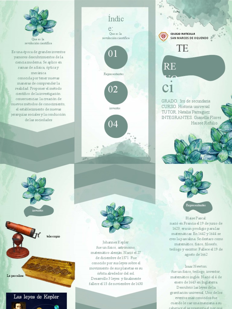 Triptico | PDF | Revolución científica | Science