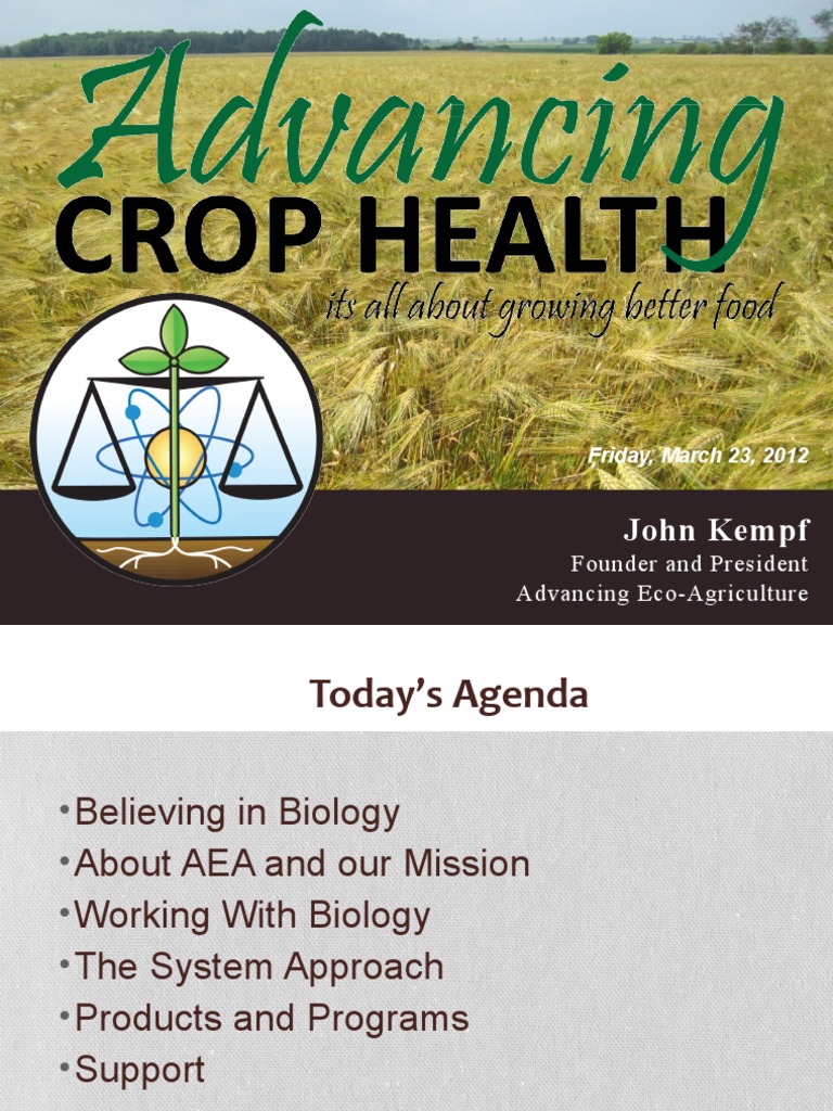 Advancing Crop Health | PDF | Seed | Plants