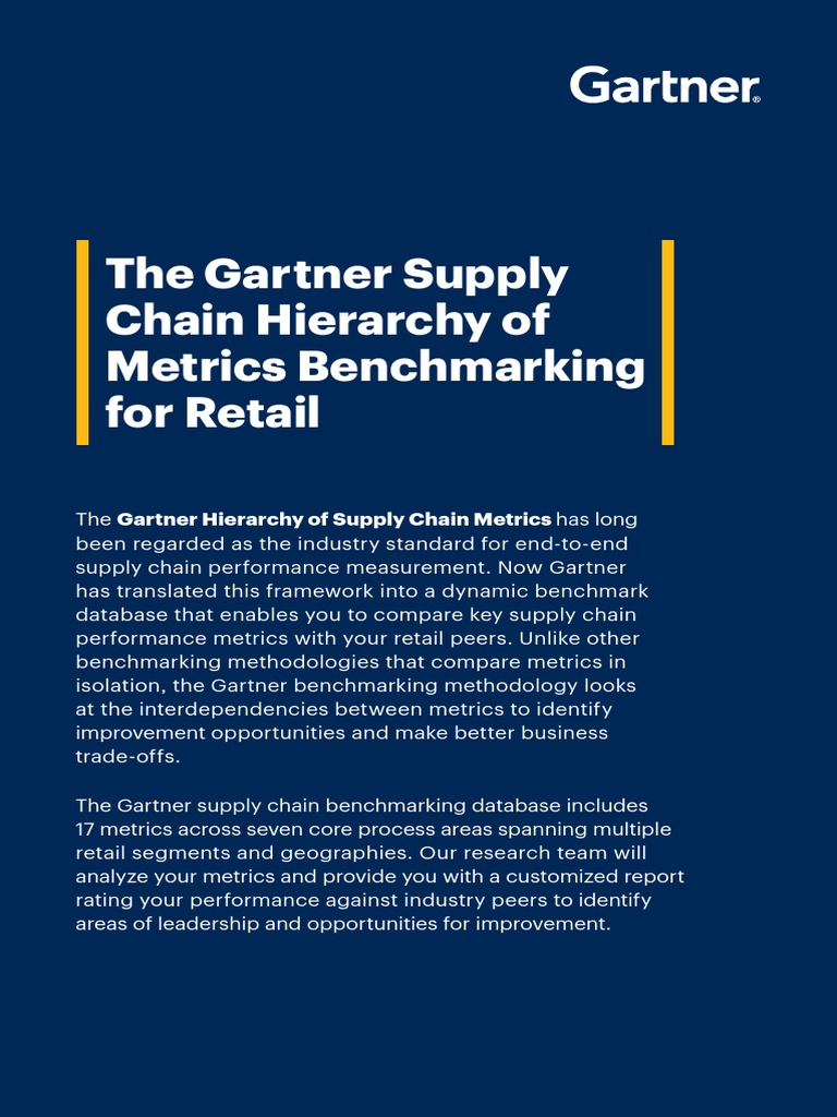 Gartner Supply Chain Metrics Benchmarking | PDF | Supply Chain ...