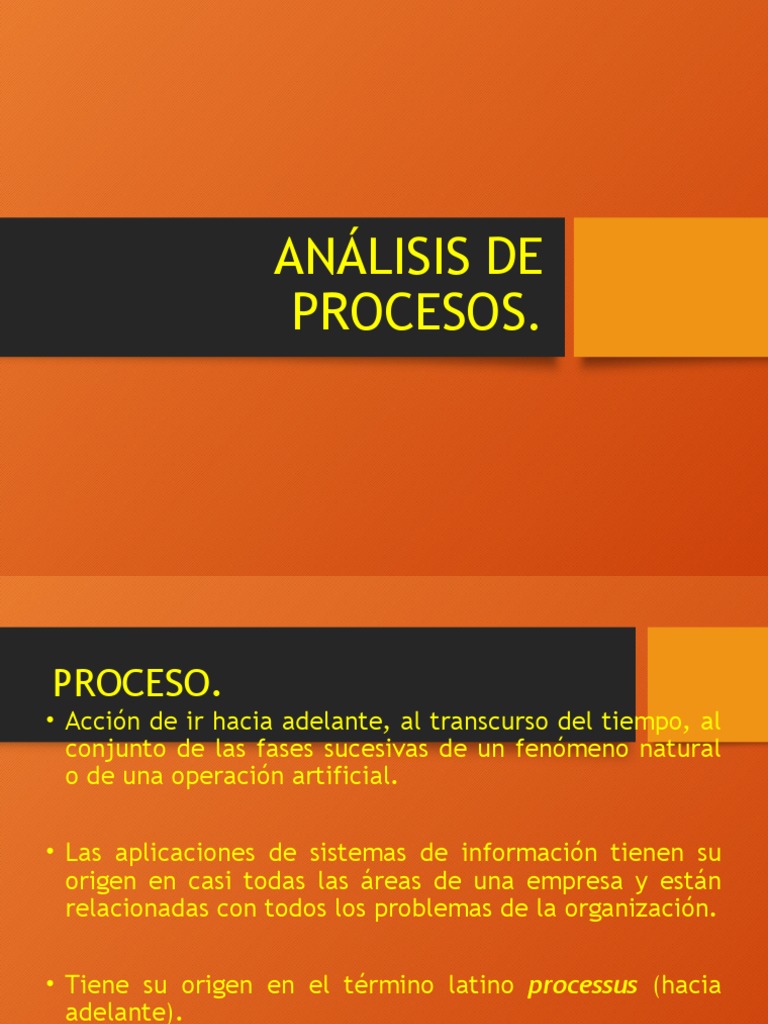Análisis de Procesos | PDF | Software | Business