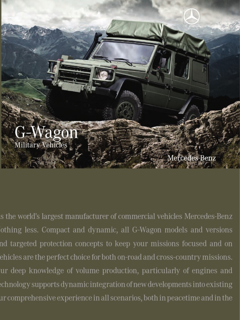 Mercedes G Military 2010 INT | PDF