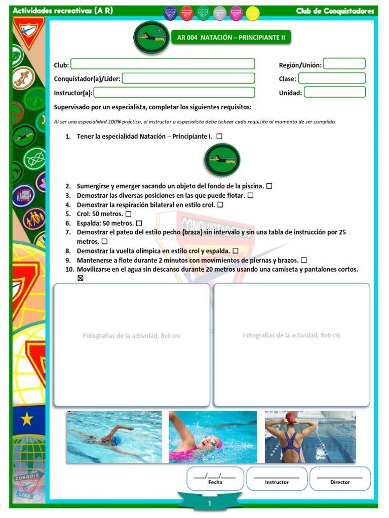 AR 004 Natación Principiante II | PDF