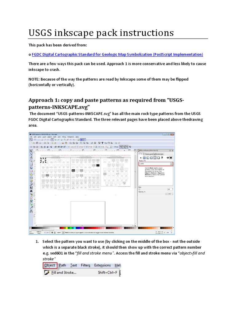 USGS Inkscape Pack Instructions | PDF