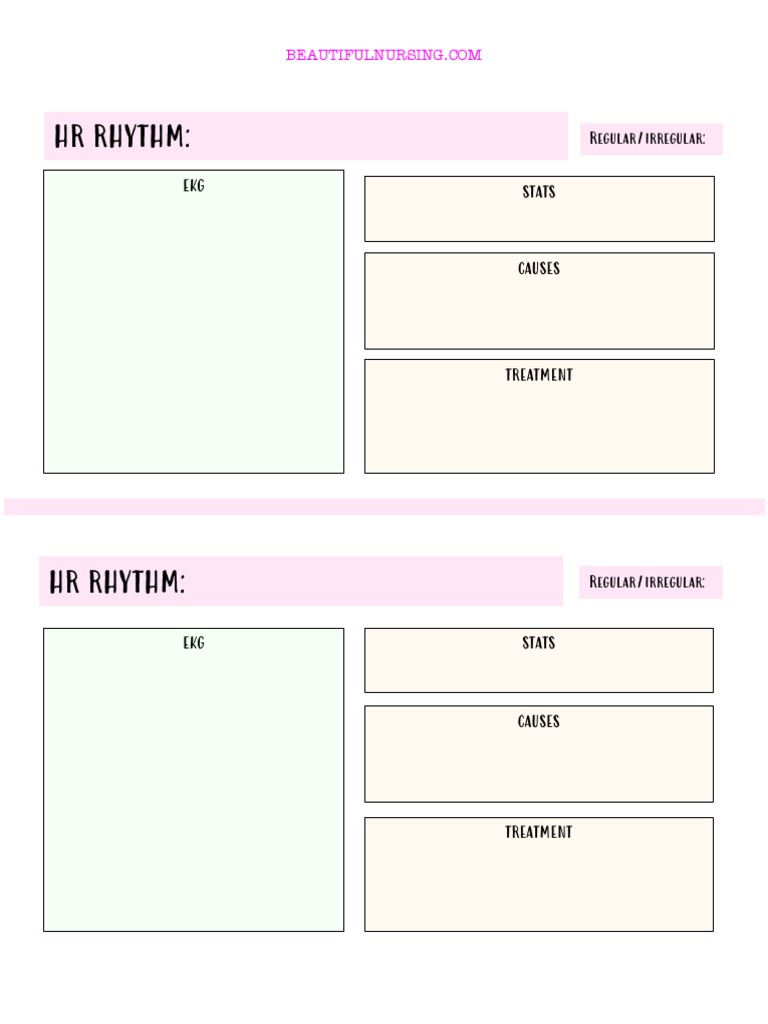 Heart Rhythm Worksheet | PDF