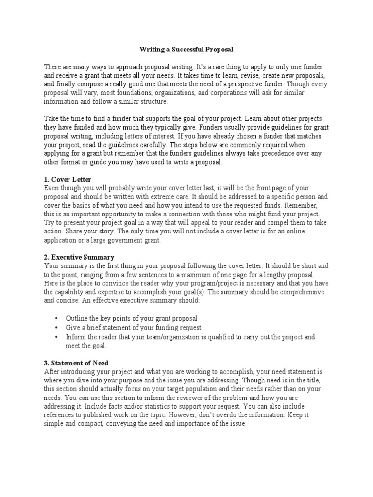 Proposal Writing | PDF | Goal | Question