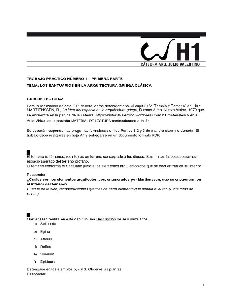 TP1 A Instructivo H1 Valentino 2022 SANTUARIO | PDF